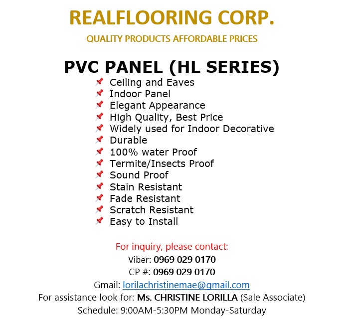 PVC PANEL FOR CEILING AND EAVES UP TO 25%DISCOUNT, Furniture & Home ...