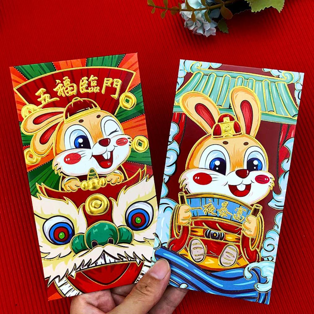 Rabbit 2023 Chinese New Year Red Packet Money Envelope Holders Hobbies