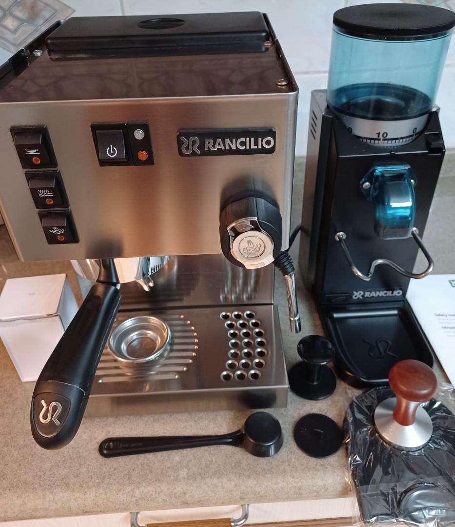 Rancilio Silvia and Rocky Doserless Grinder Espresso Coffee Machine, TV ...