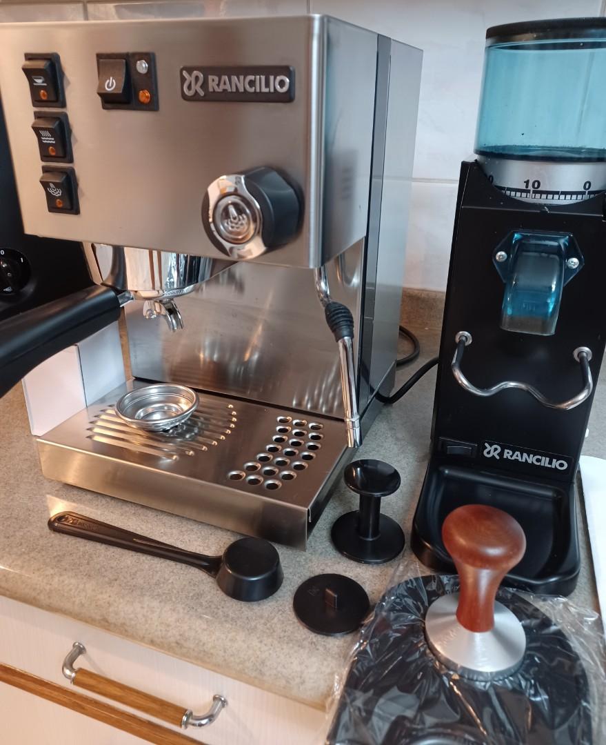 Rancilio Silvia and Rocky Doserless Grinder Espresso Coffee Machine, TV ...