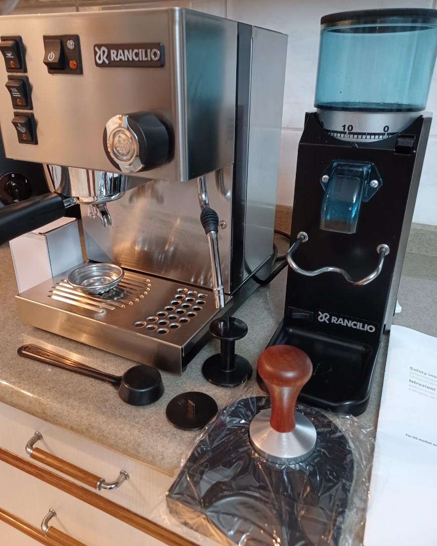 Rancilio Silvia and Rocky Doserless Grinder Espresso Coffee Machine, TV ...