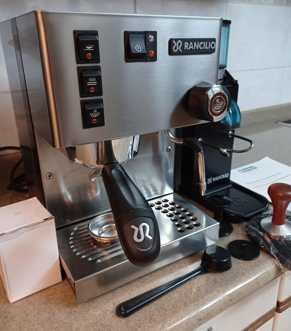 Rancilio Silvia and Rocky Doserless Grinder Espresso Coffee Machine, TV ...