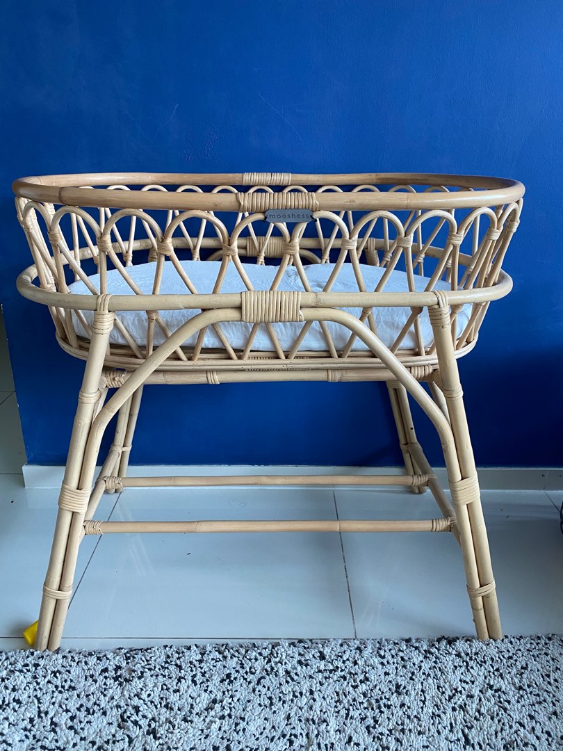 Rattan cot, Babies & Kids, Baby Nursery & Kids Furniture, Cots & Cribs ...