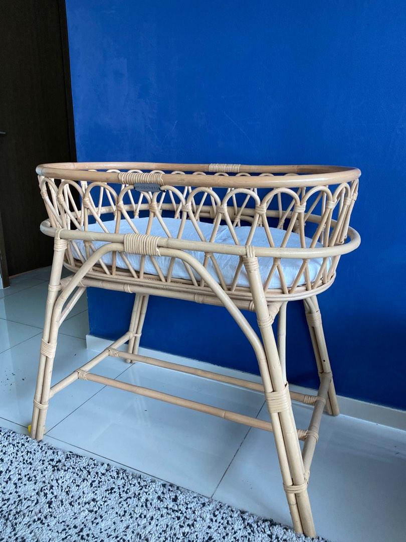 Rattan cot, Babies & Kids, Baby Nursery & Kids Furniture, Cots & Cribs ...
