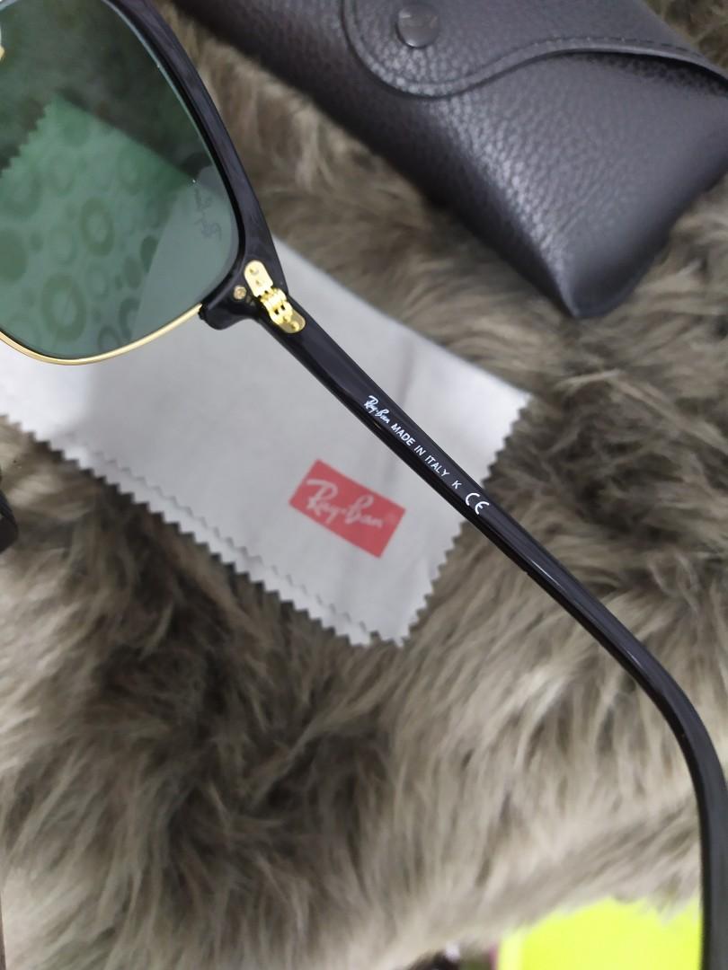 Rayban Clubmaster Classic Green 51mm, Men's Fashion, Watches & Accessories, Sunglasses & Eyewear ...