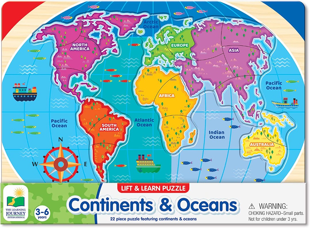 {READY STOCK} The Learning Journey 201565 Lift & Learn Continents ...
