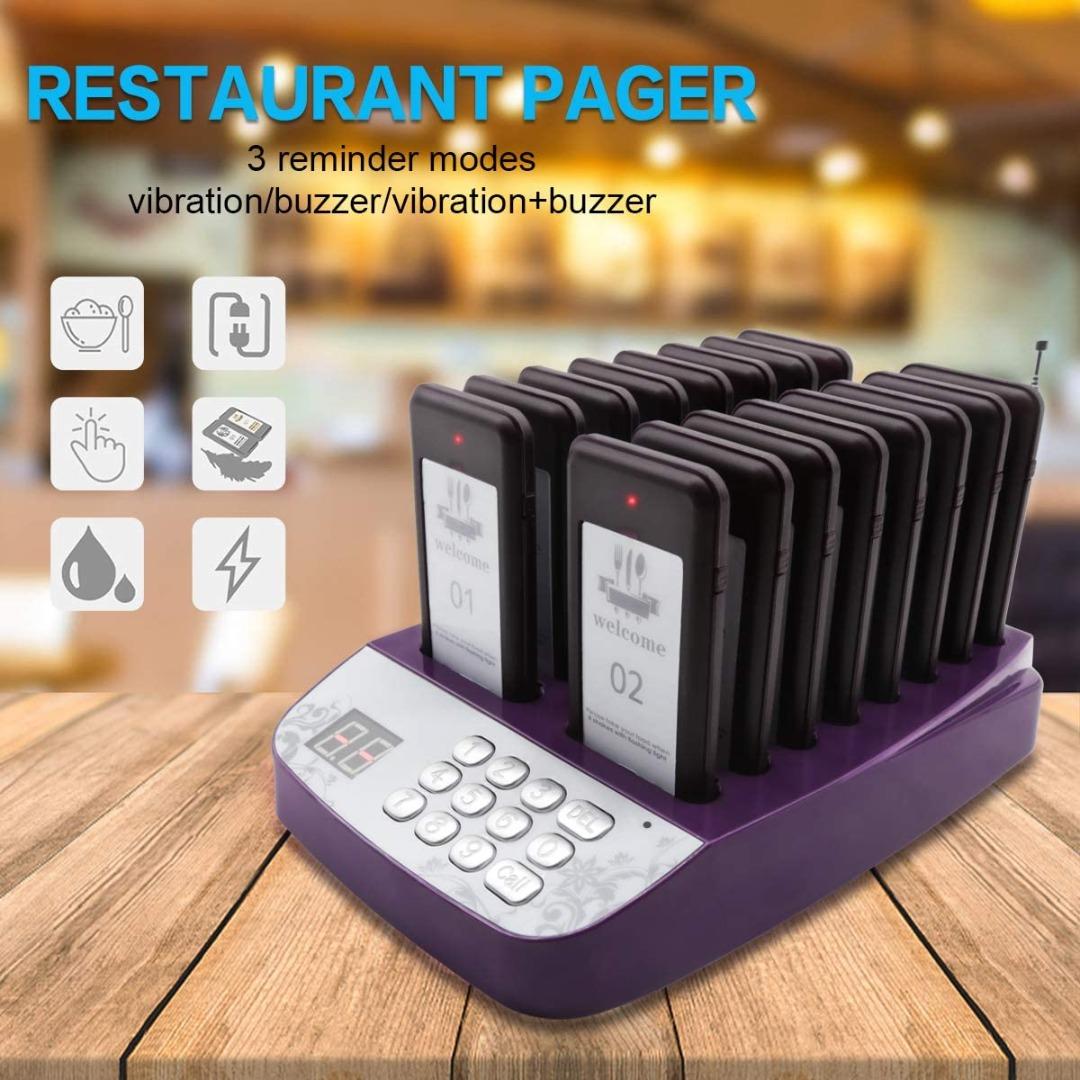 Restaurant Pager System Paging Buzzer System Beeper for Restaurant ...