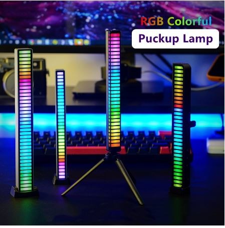 RGB Rhythm Light Pickup Lamp Sound Control Music Ambient Light Car ...
