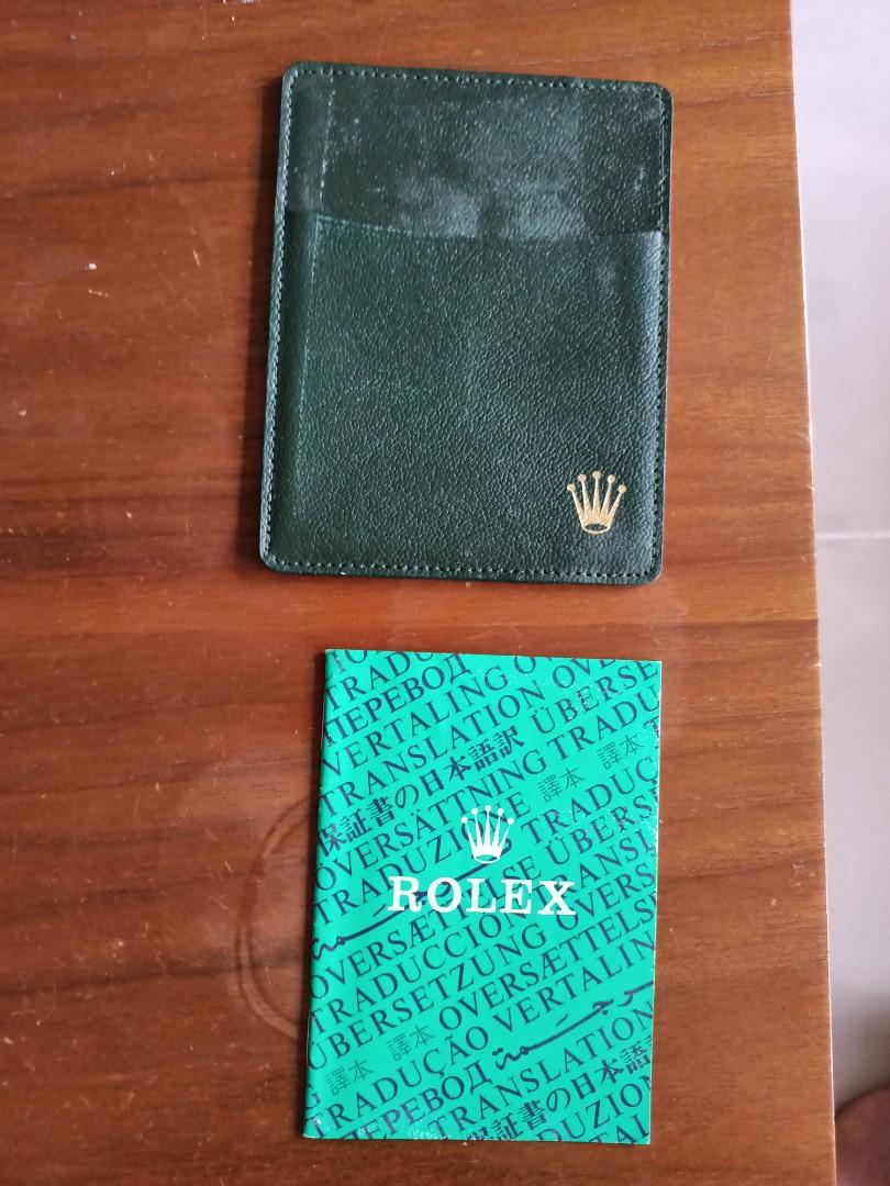 Rolex card holder 1989 to 1997, Luxury, Watches on Carousell