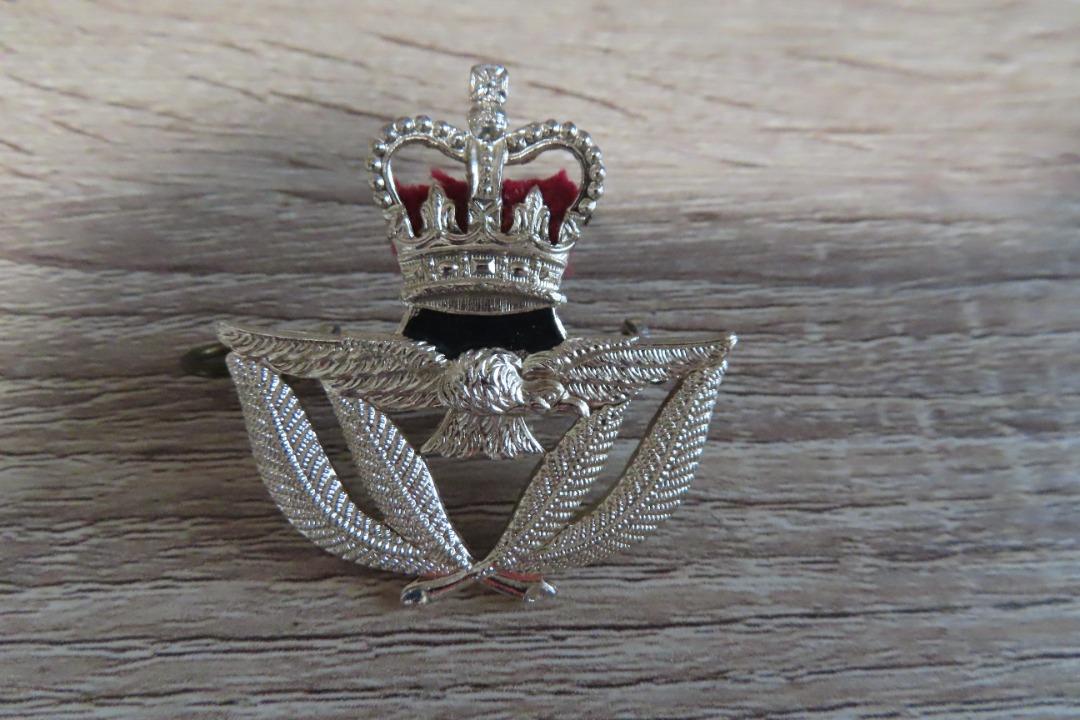 ROYAL AIR FORCE WARRANT OFFICERS' RAF CAP BADGE, Hobbies & Toys ...