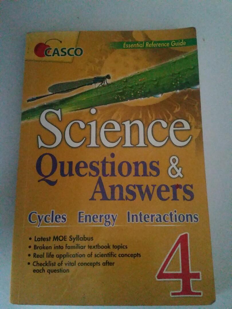 Science Questions and Answer 4 Science PSLE Revision Guide Science ...