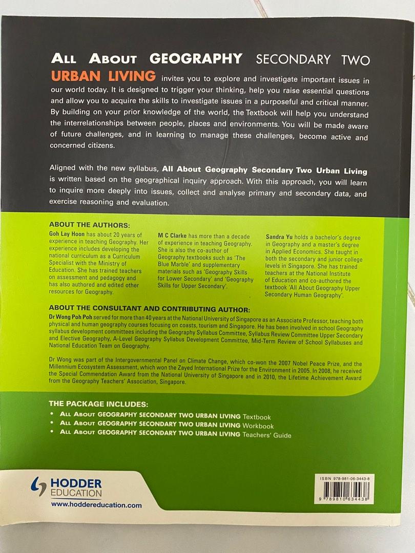 Secondary 2 Geography Textbook Urban Living, Hobbies & Toys, Books ...