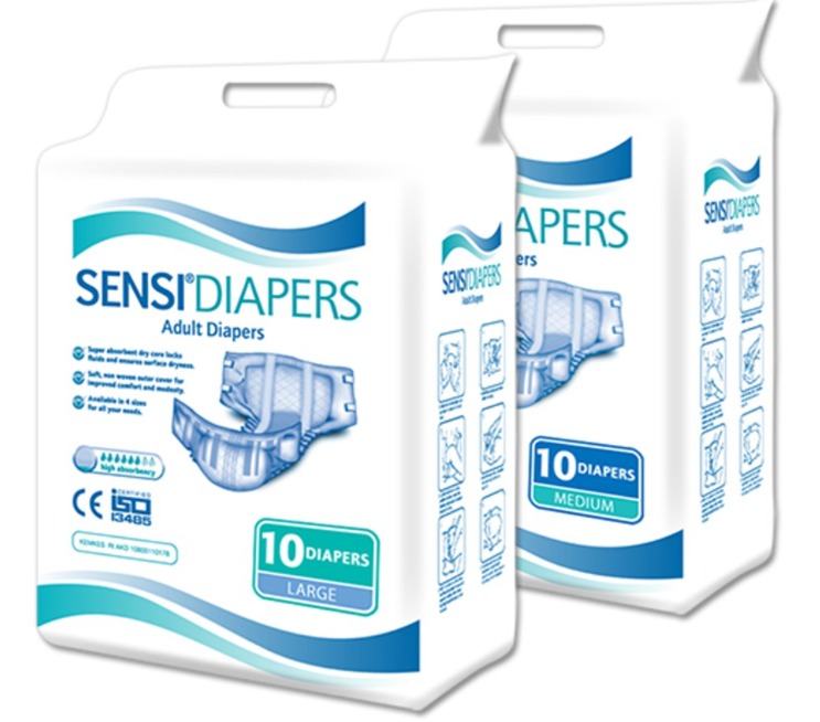 Sensi Adult Diapers 10 Pcs per Pack (XL size), Health & Nutrition ...