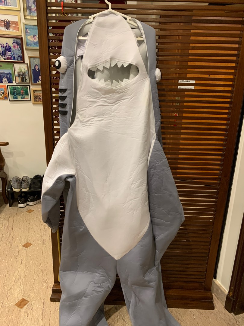 Shark Halloween Costume, Men's Fashion, Tops & Sets, Sets & Coordinates ...