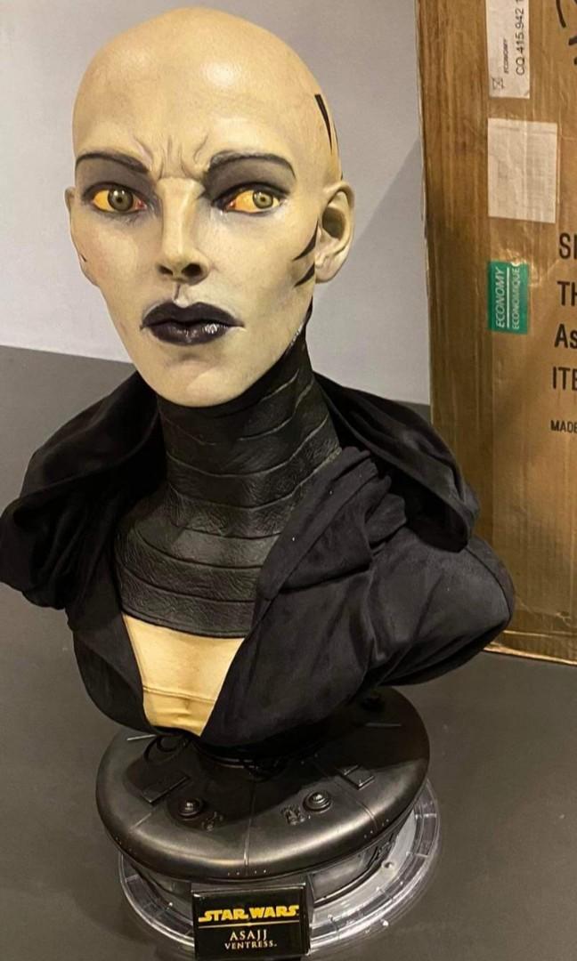 Rare Sideshow Star Wars Asajj Ventress Life Size Bust Paint Variant 1 ...