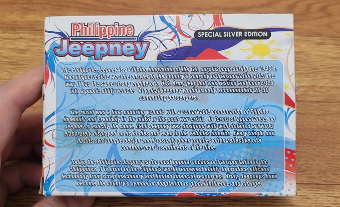 Silver Special Edition Philippine Jeepney, Hobbies & Toys, Collectibles ...