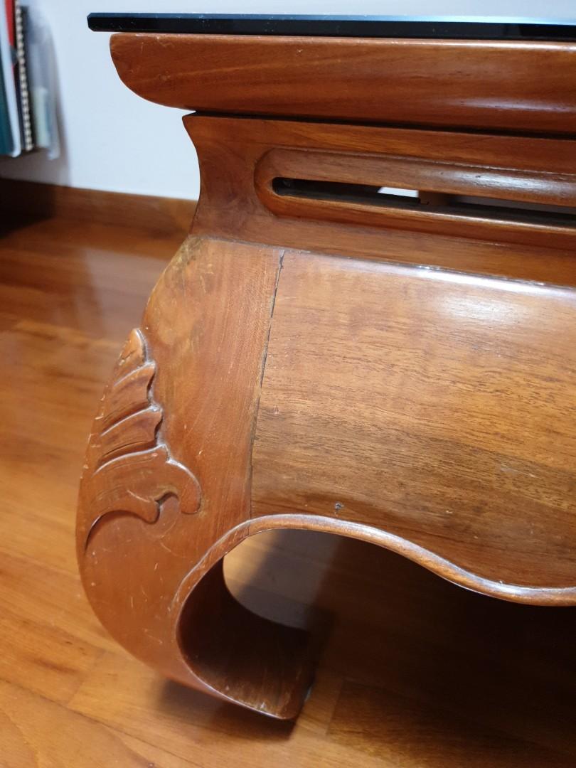 Solid Teak Square Table, Furniture & Home Living, Furniture, Tables ...