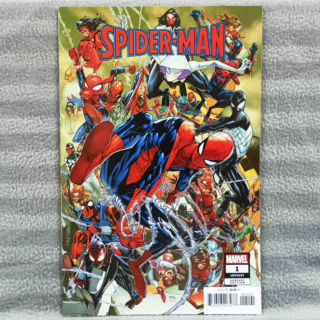 Spider Man 1 Humberto Ramos Variant 2022 Series Marvel Comics First Issue Dan Slott Mark