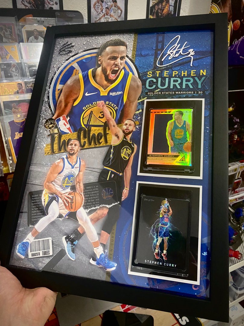 Stephen Curry ++ Custom Design A3 Frame, Hobbies & Toys, Memorabilia ...