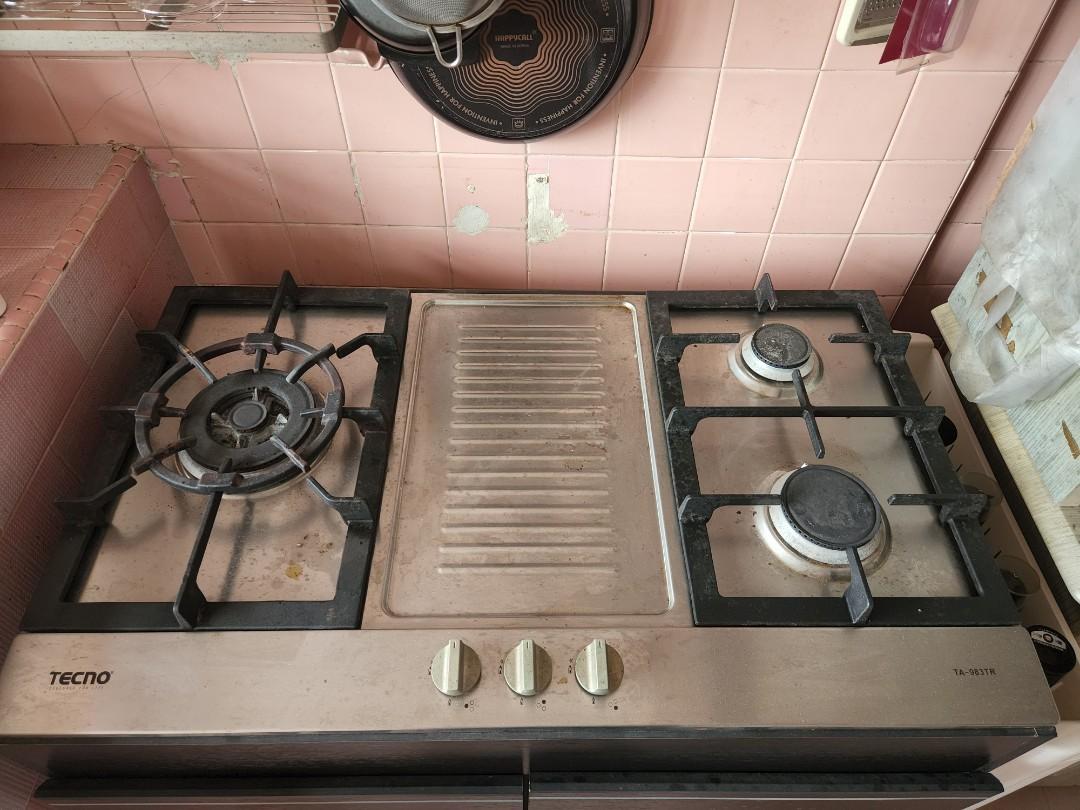 Techno 3 burner hob stove with cabinet. Stand alone, movable, Furniture ...