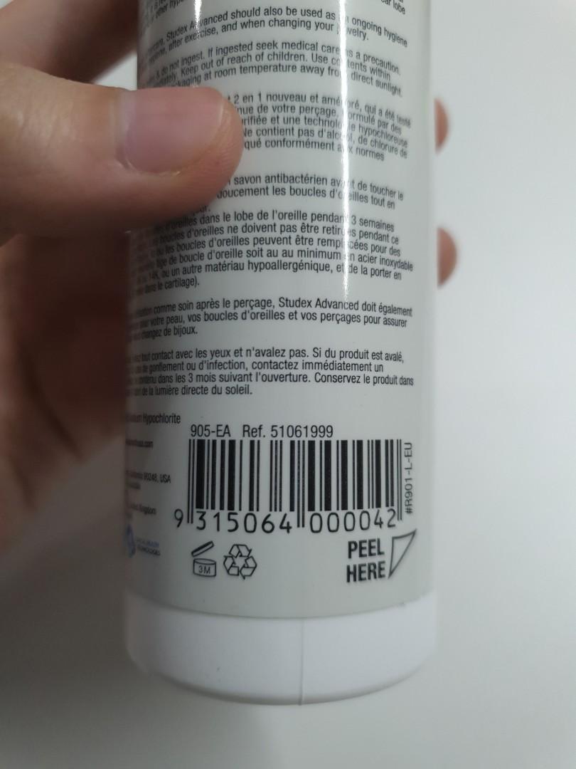 Studex piercing aftercare & cleanser, Beauty & Personal Care, Ear Care ...