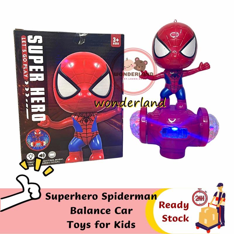 Superhero Spiderman Balance Car Toys with 5D Flash Light and Music ...