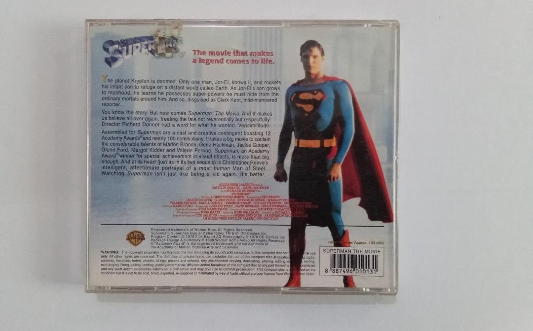 SUPERMAN THE MOVIE (1977) VCDs (Used)(Fully Tested), Hobbies & Toys ...