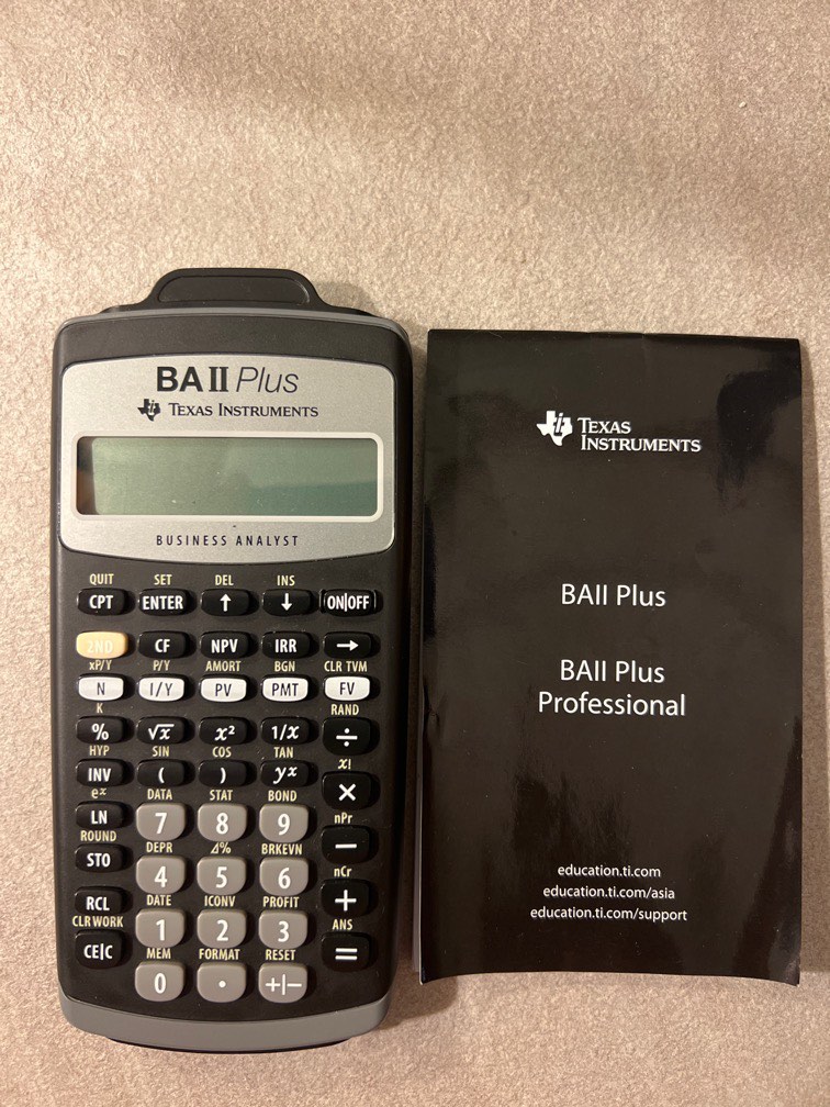 Texas instruments BA II Plus Financial Calculator, Computers & Tech ...