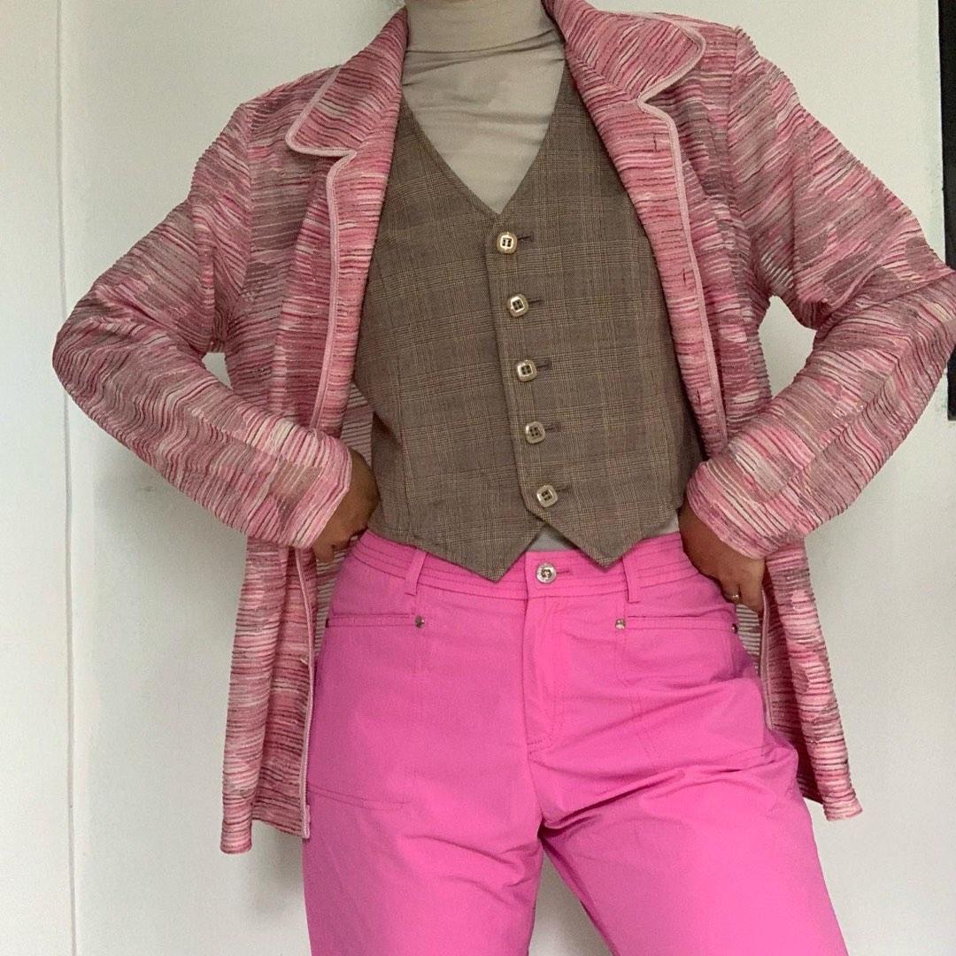 texture blazer shirt, Fesyen Wanita, Pakaian Wanita, Baju Luaran di ...