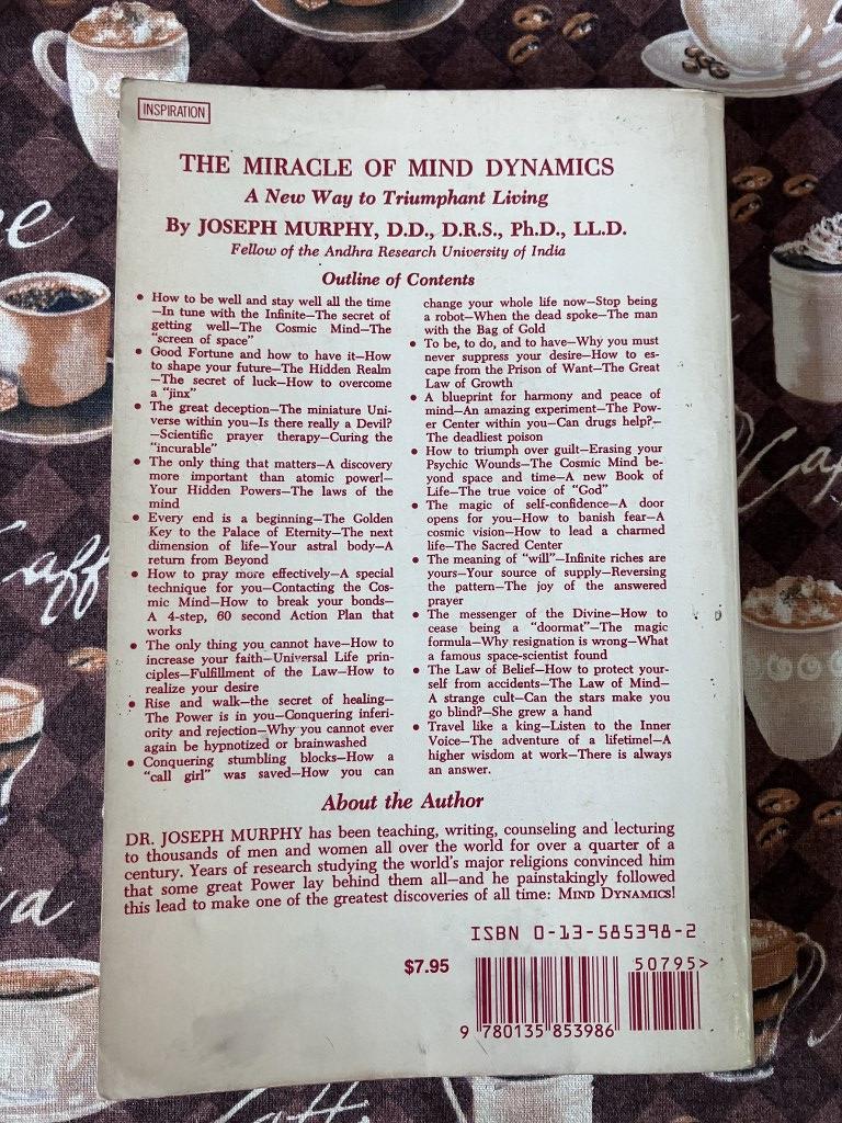 The Miracle of Mind Dynamics Inspirational Motivational Book by Joseph ...