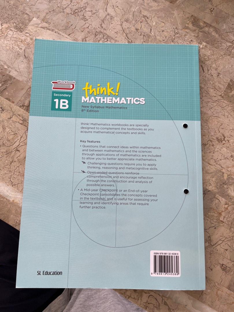 Think mathematics sec 1 maths workbook 1B only, Hobbies & Toys, Books ...