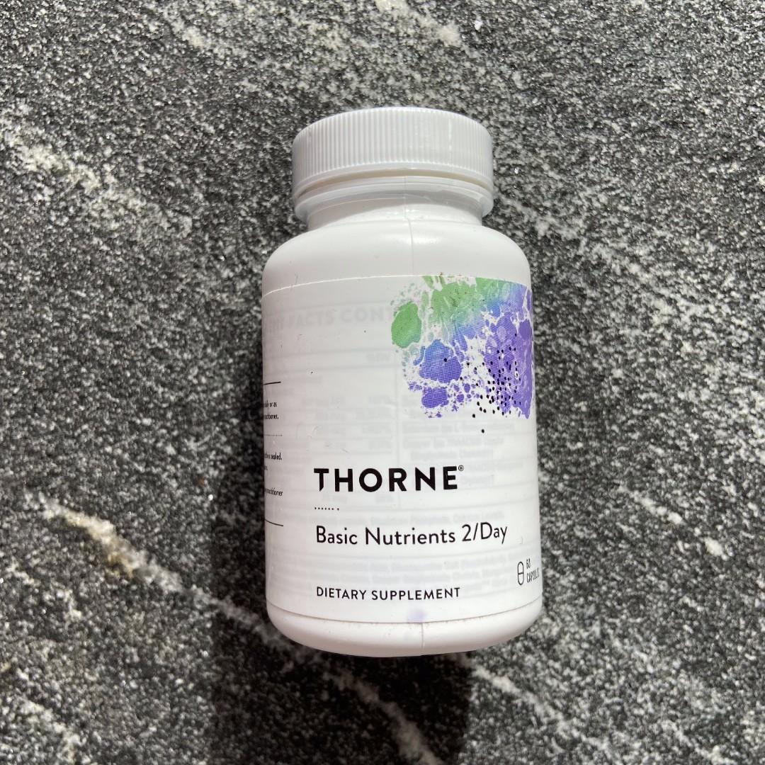 Thorne Basic Nutrient Multivitamin 2/Day Daily Supplement, Health ...