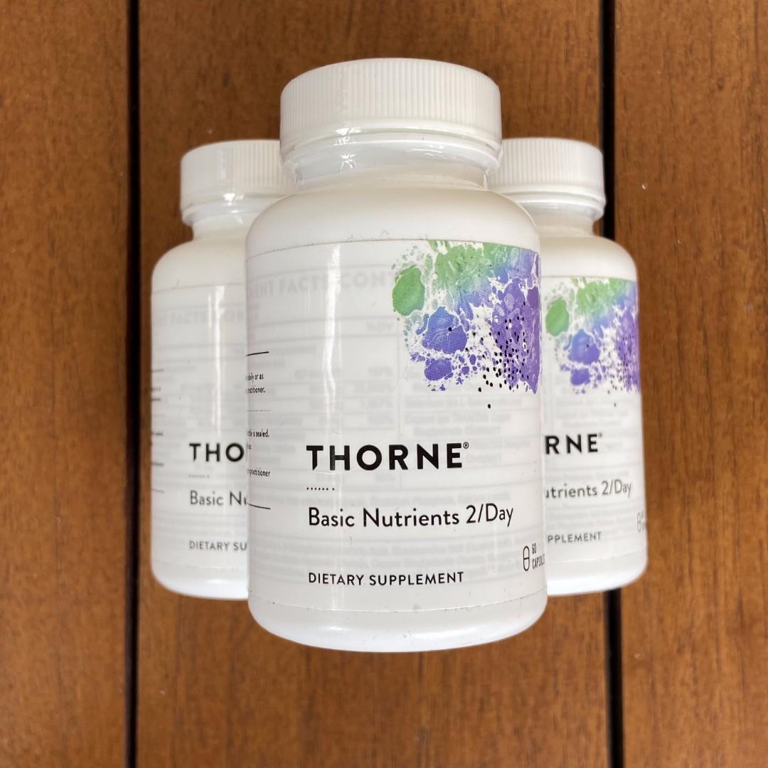 Thorne Basic Nutrient Multivitamin 2/Day Daily Supplement, Health ...