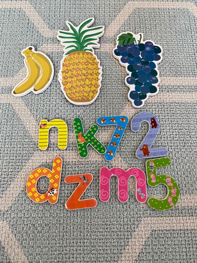 Topping Kids 4 in 1 Set -Felt Animals, Number, Alphabet and Fruit ...