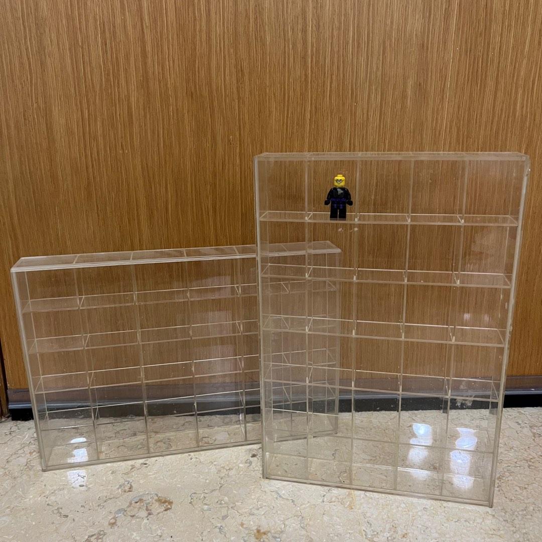 TWO Lego minifig minifigures mini figures storage toys acrylic display ...