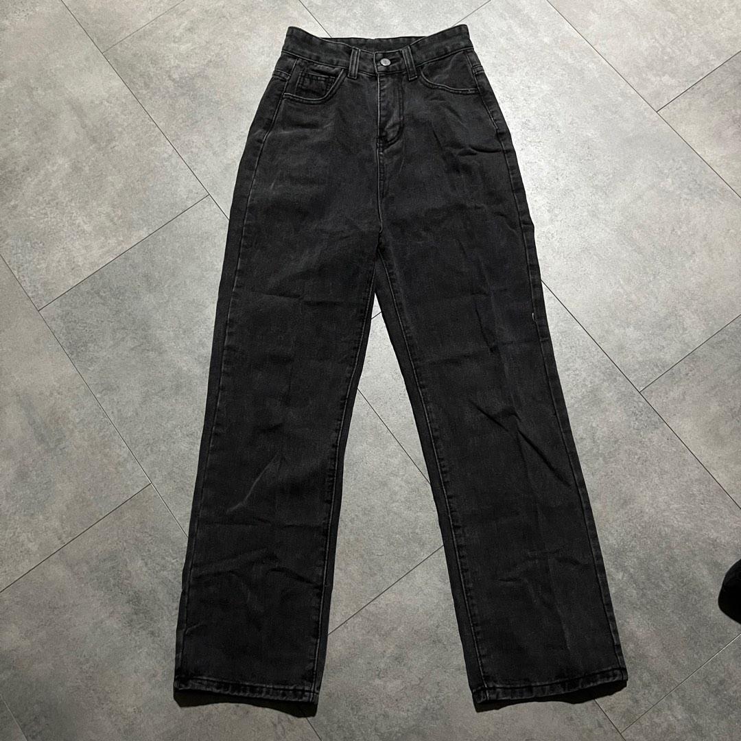 ulzzang black jeans, Women's Fashion, Bottoms, Jeans & Leggings on ...