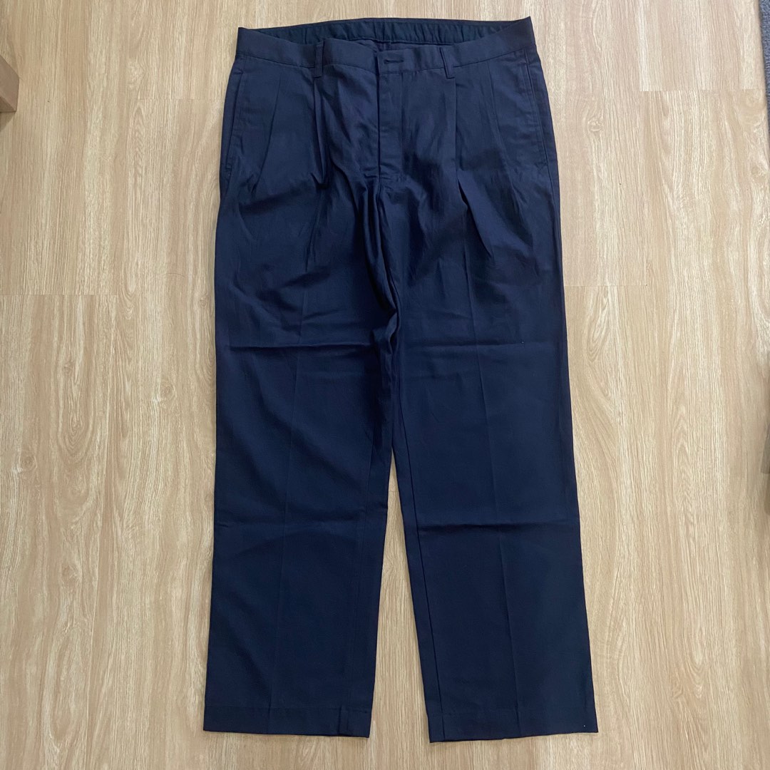 Uniqlo Navy Blue Trousers, Women's Fashion, Bottoms, Other Bottoms on ...