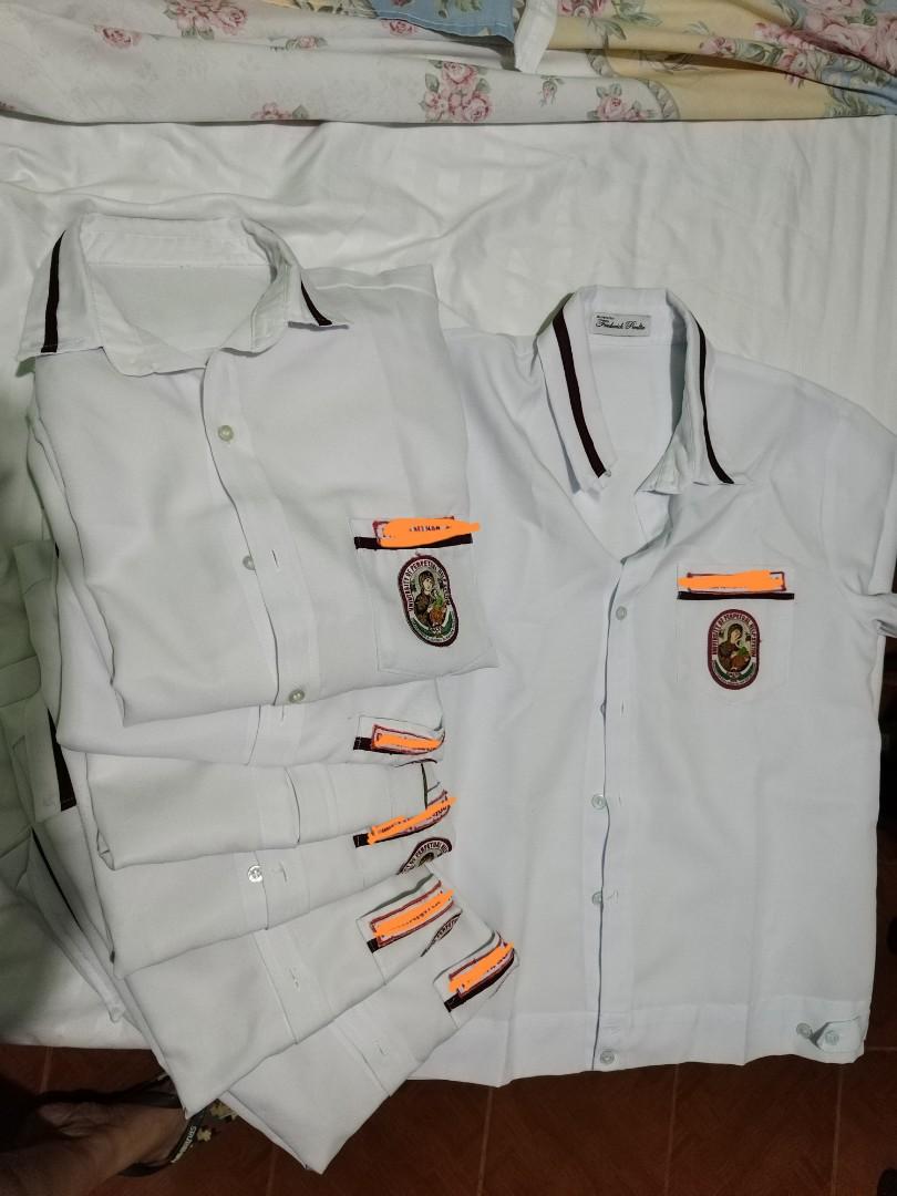 Used Perpetual JHS and SHS Uniform, Men's Fashion, Tops & Sets, Tshirts ...