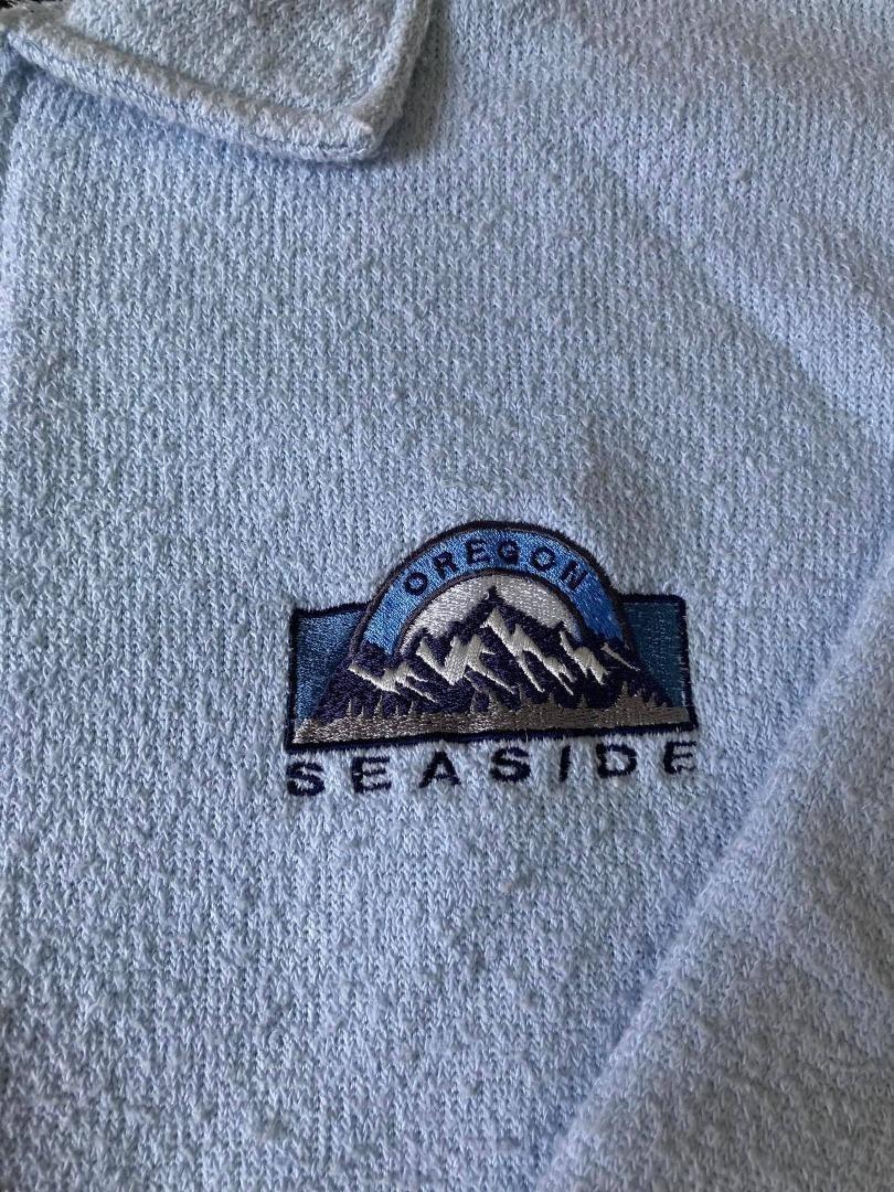 Vintage Exist sportsline Powder Blue Sweater, Men's Fashion, Coats ...