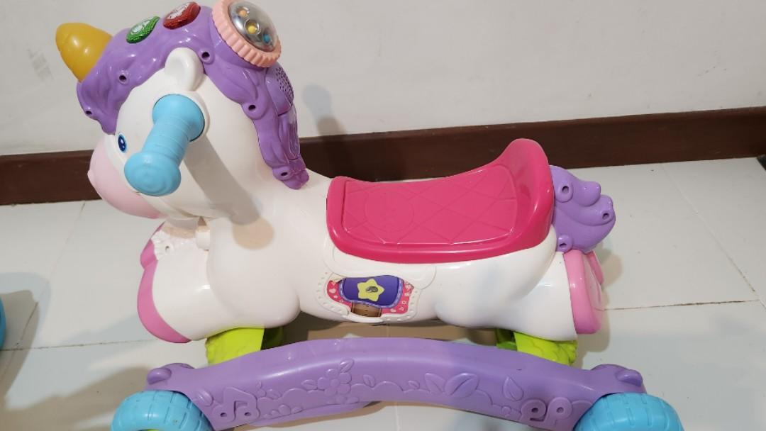 Vtech rock & ride unicorn (w/ sound), Babies & Kids, Infant Playtime on ...