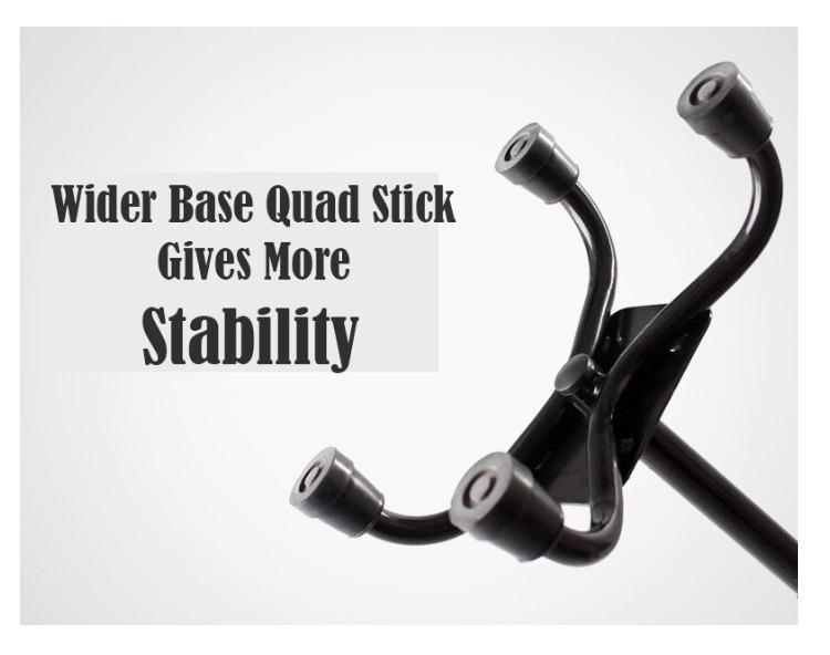 High quality Walking Stick Quad Cane Narrow Base adjustable level Anti ...