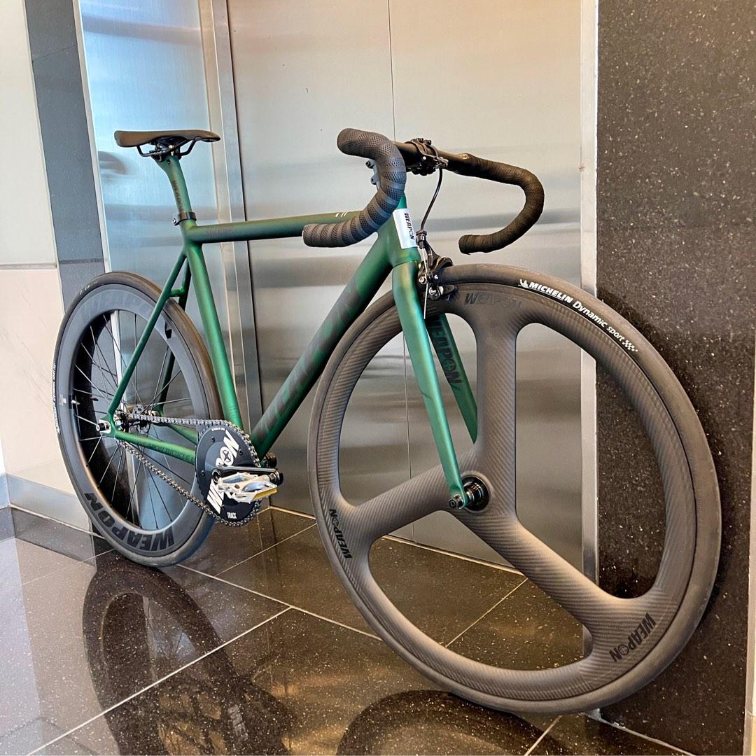 Weapon fixie bike/fixed gear bike/brand new/frame set ($450) complete ...