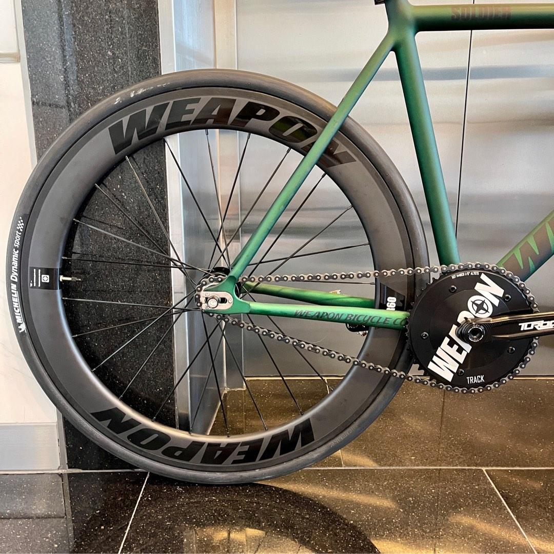 Weapon fixie bike/fixed gear bike/brand new/frame set ($450) complete ...