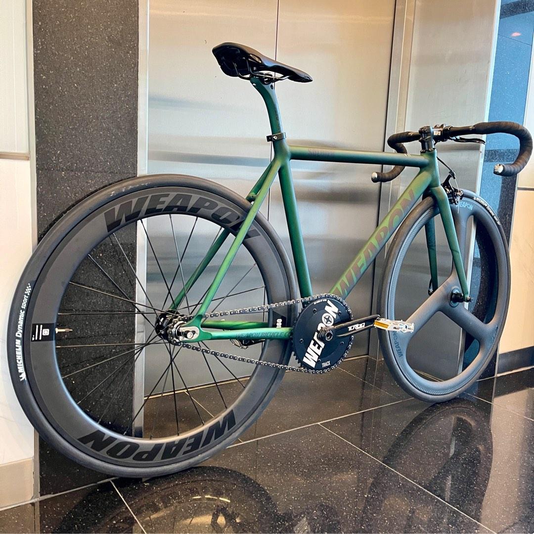 Weapon fixie bike/fixed gear bike/brand new/frame set ($450) complete bike ($750), Sports ...