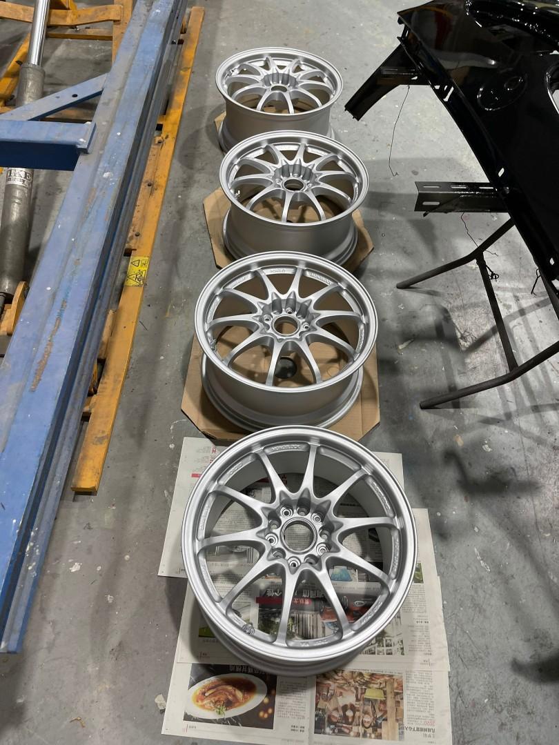 WTS: Volk Racing CE28N Rims with Advan AD09 Tyres, Car Accessories ...