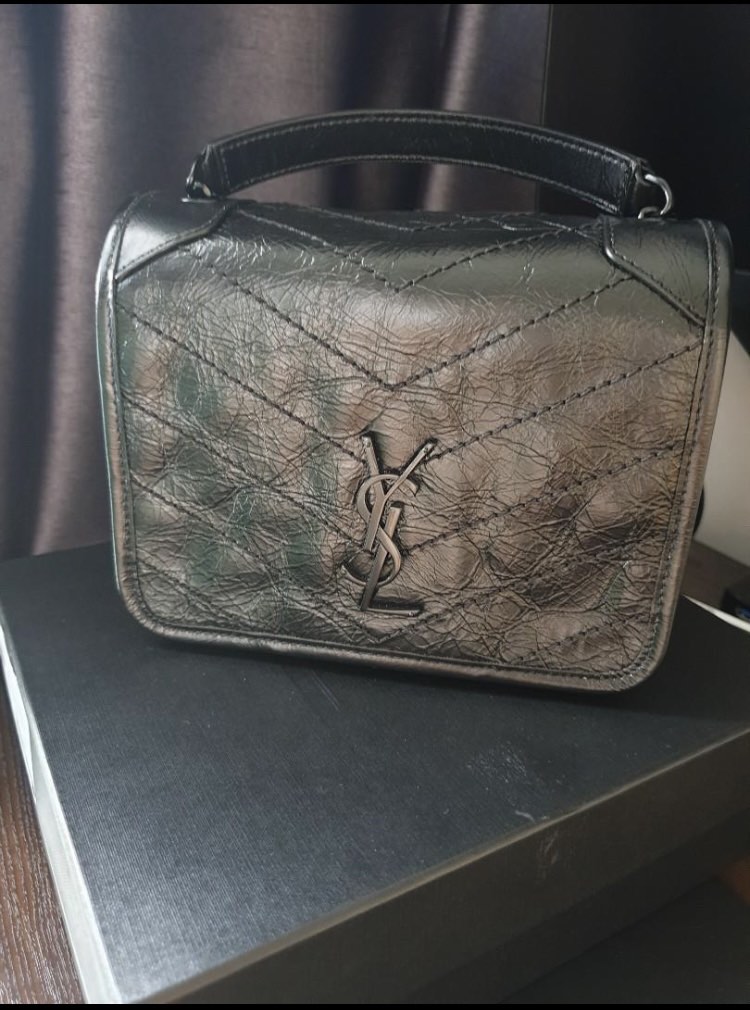 YSL niki WOC wallet on chain (small), Luxury, Bags & Wallets on Carousell