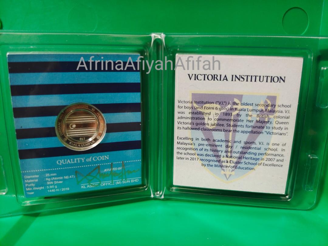 1 Dirham + 2 Dirham Silver Coin Victoria Institution 125 Years ...