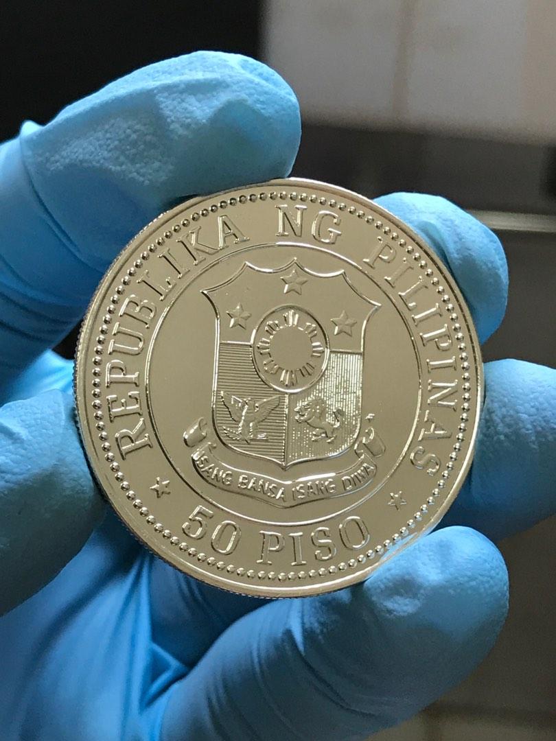 50 piso Philippines Silver commemorative coins, Hobbies & Toys ...