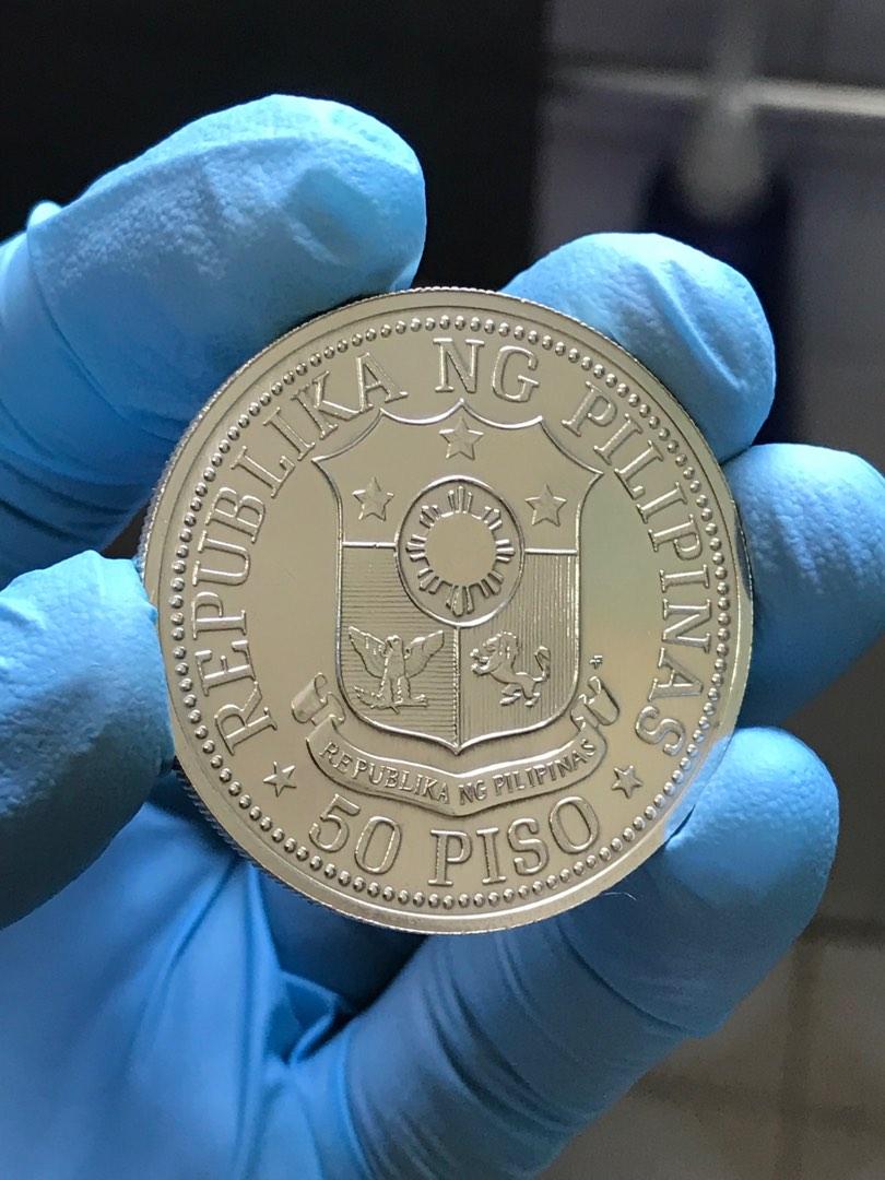 50 piso Philippines Silver commemorative coins, Hobbies & Toys ...