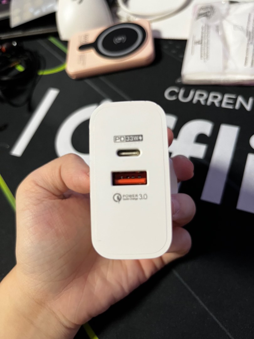 65W charger dual port usb C and Usb A fast charging, Computers & Tech ...